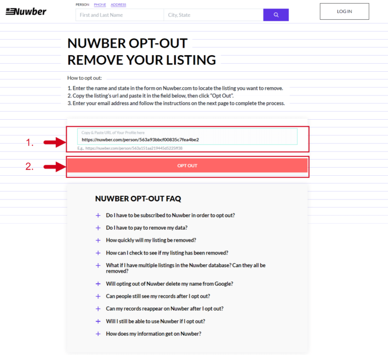 Nuwber: How to Opt-Out and Remove Yourself from Nuwber | Step-by-Step ...