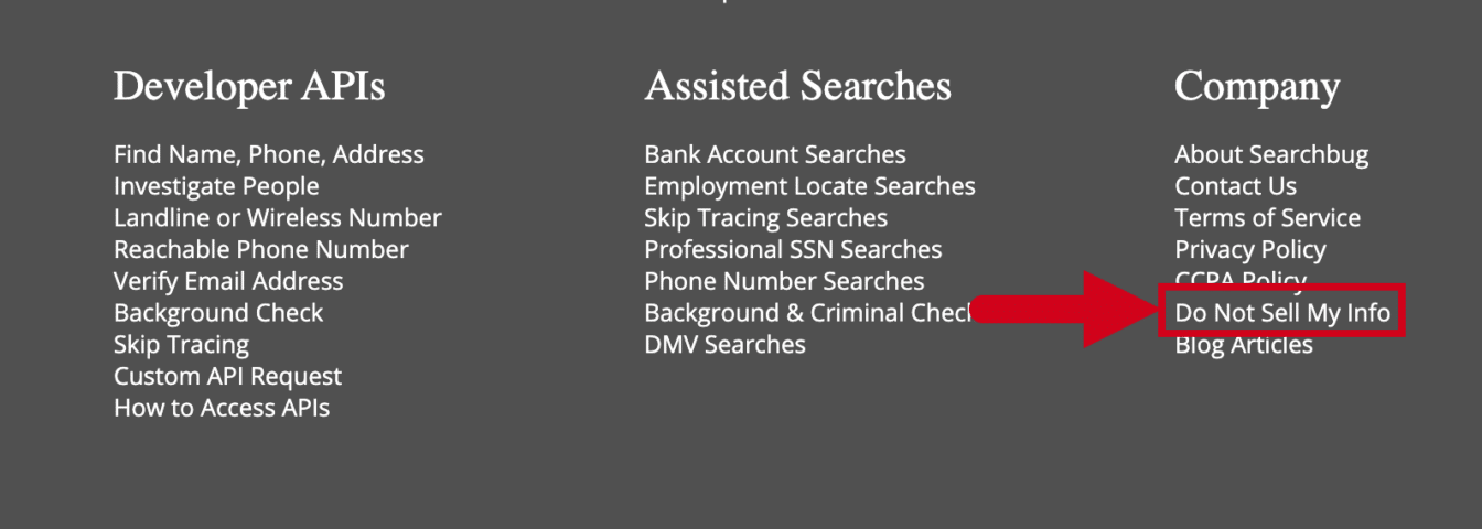 Searchbug: How to Opt Out of Searchbug: | Step-by-Step Instructions - Optery