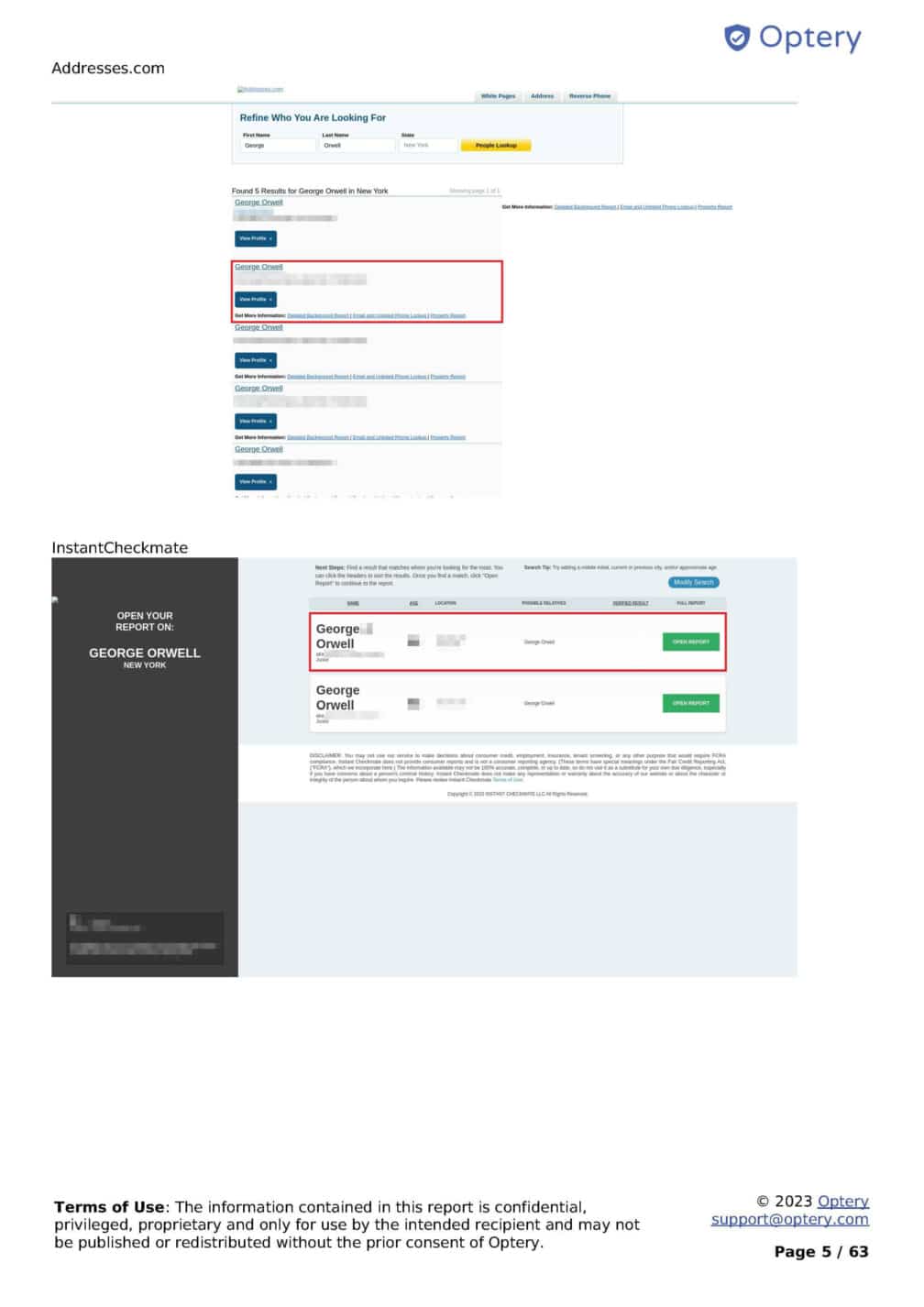 What is an Exposure Report? - Optery