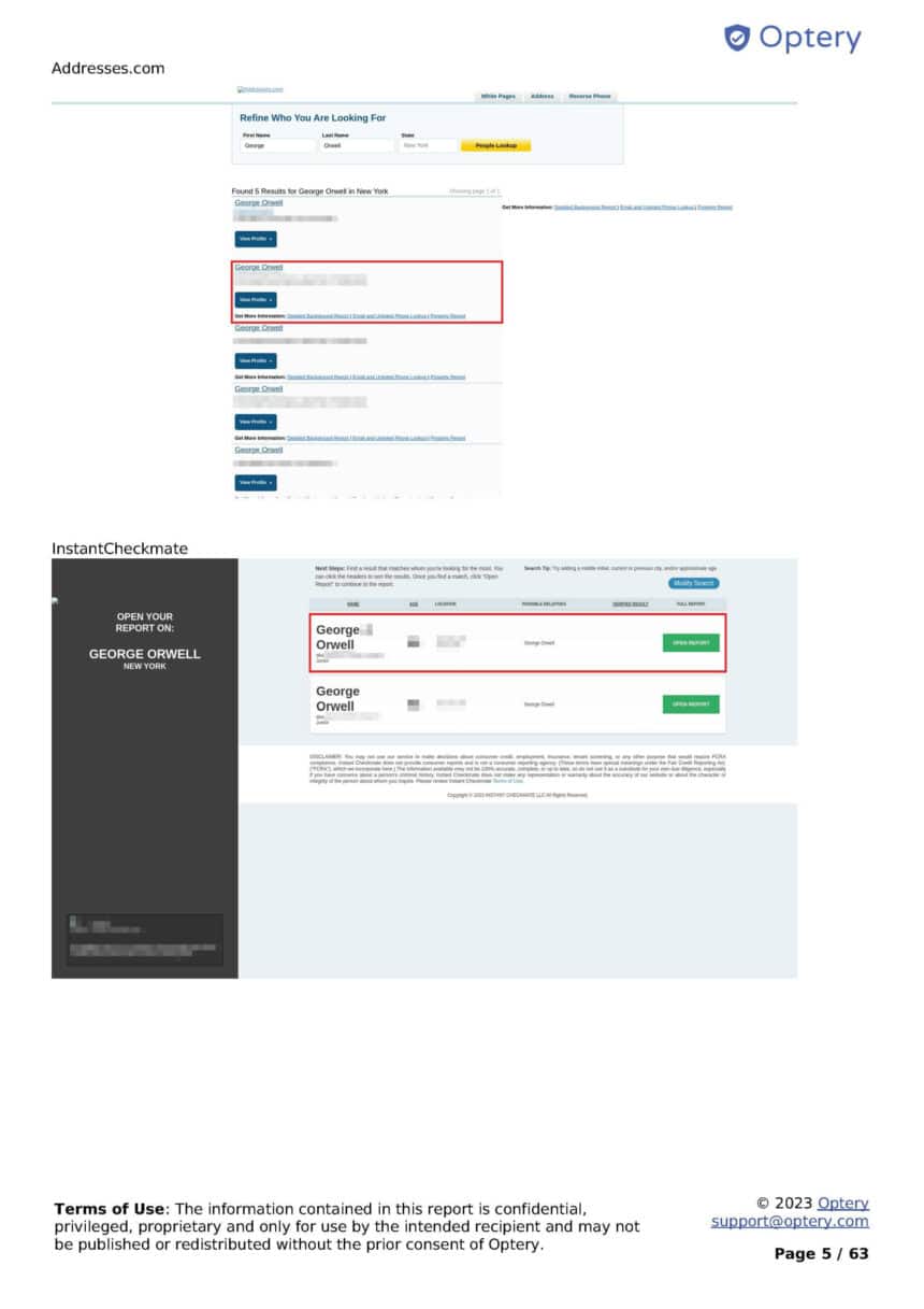 What is an Exposure Report? - Optery