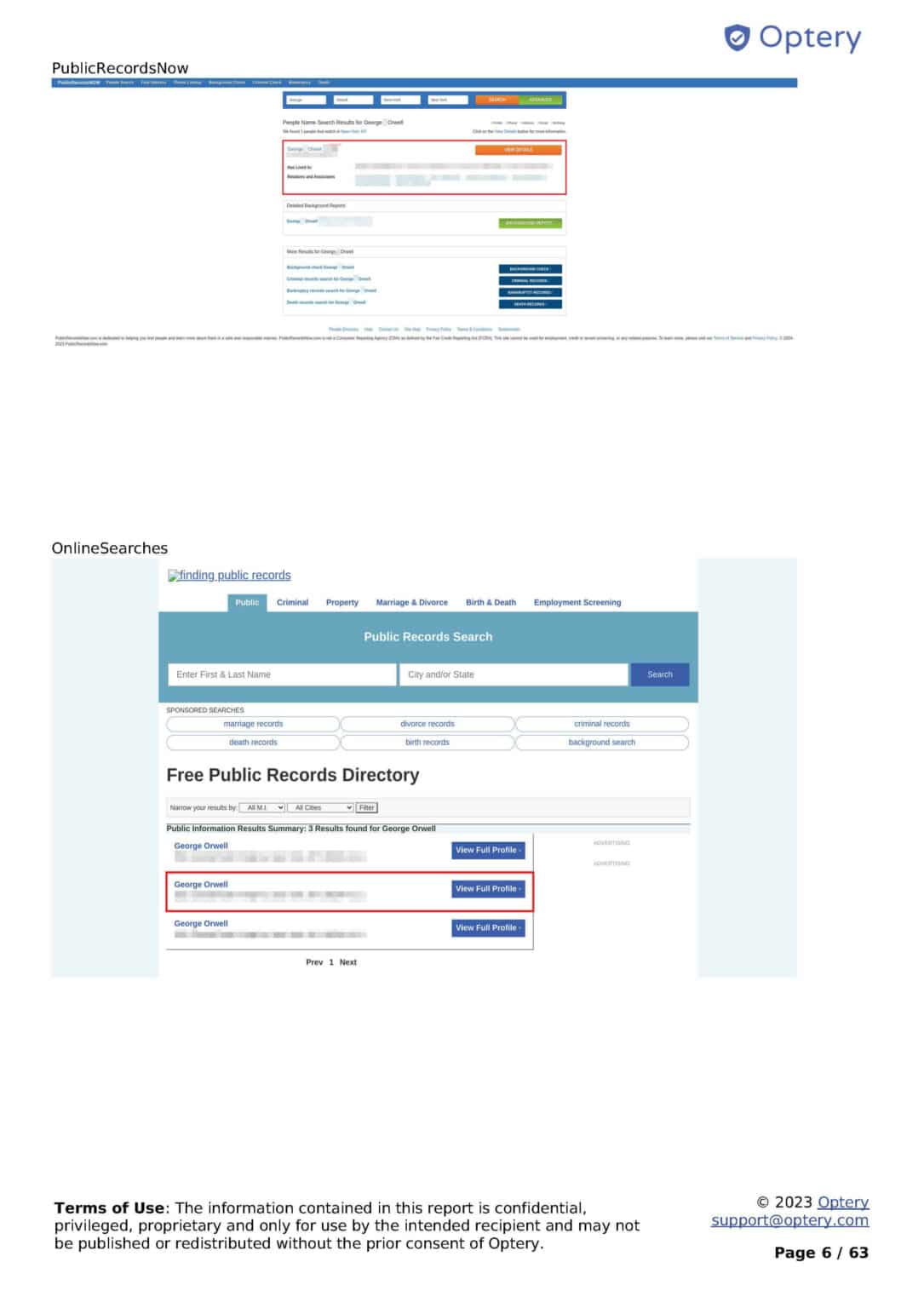 What is an Exposure Report? - Optery