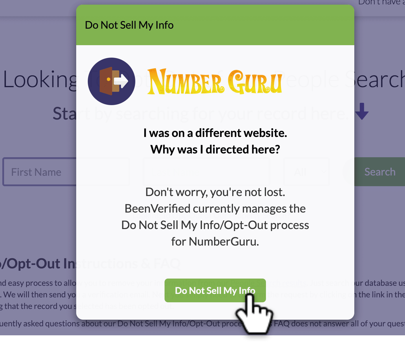 NumberGuru: How to Opt Out of NumberGuru | Step-by-Step Instructions ...