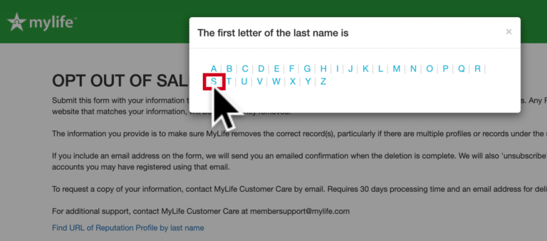 How to Opt Out of MyLife in 2025 | Step-by-Step Instructions - Optery ...