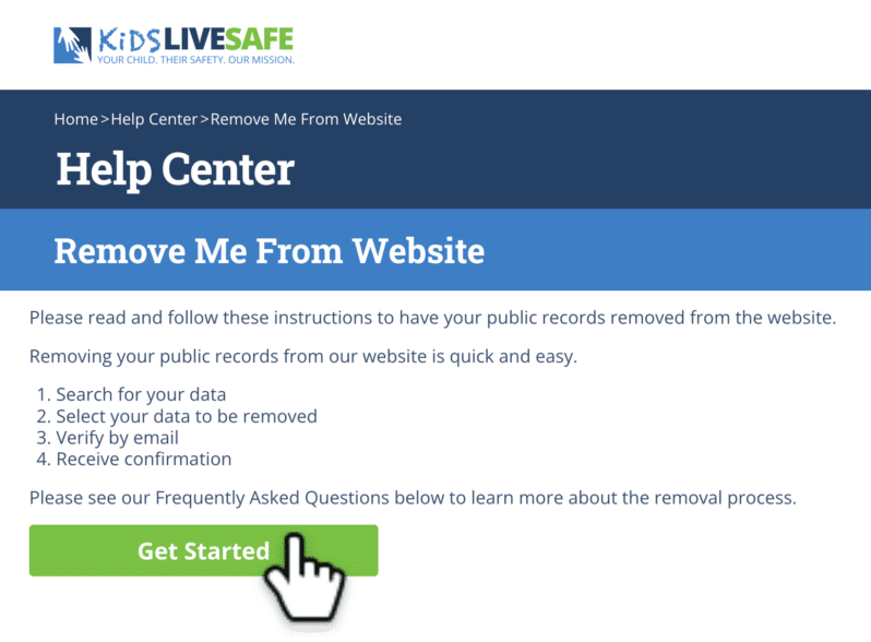 KidsLiveSafe.com: How to Opt Out of KidsLiveSafe.com | Step-by-Step ...