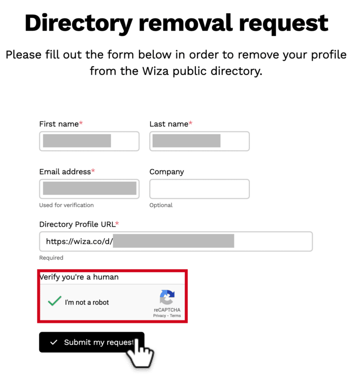 How to Opt Out of Wiza in 2025 | Step-by-Step Instructions - Optery