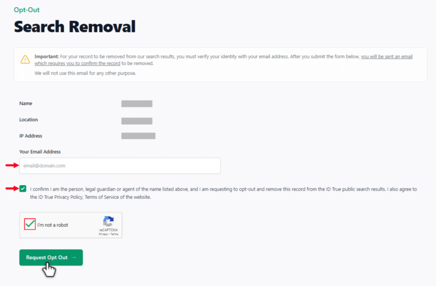 How to Opt Out of ID True in 2025 | Step-by-Step Instructions - Optery